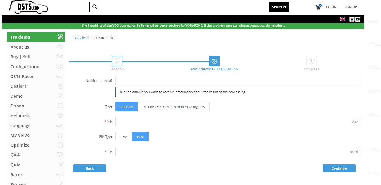 ECM pin from QR – ModUnlock